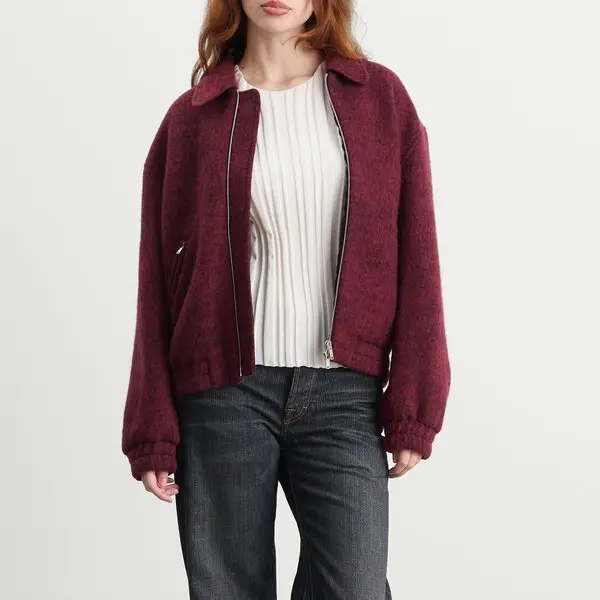 JIL SANDER Zip Up Bomber Jacket