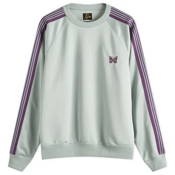 Needles Track Crew Neck Sweatshirt - Sax
