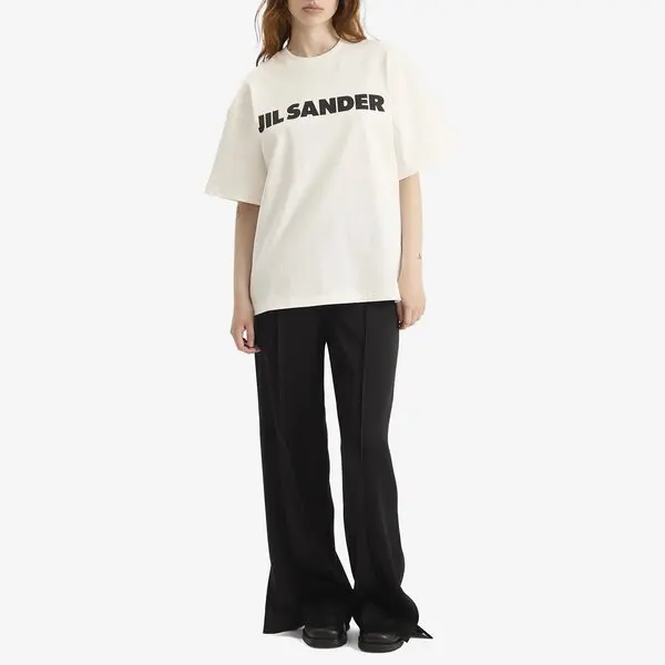 JIL SANDER Logo T-shirt - Porcelain