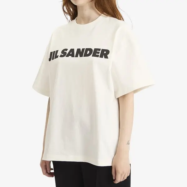 JIL SANDER Logo T-shirt - Porcelain