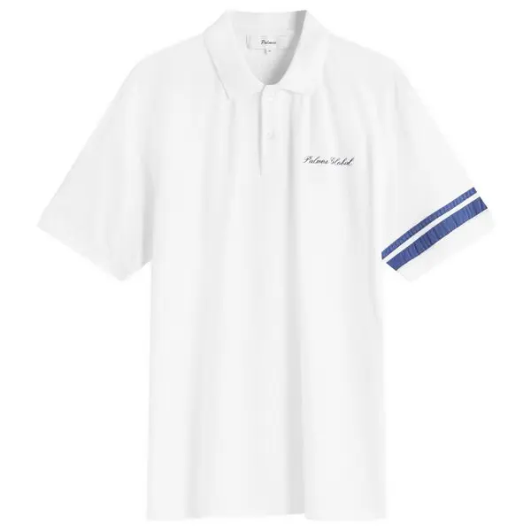 PALMES Global Pique Polo Shirt - White