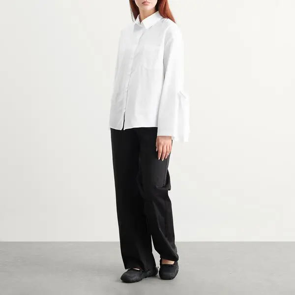 Cecilie Bahnsen Bridget Cotton Shirt With Bow Detail