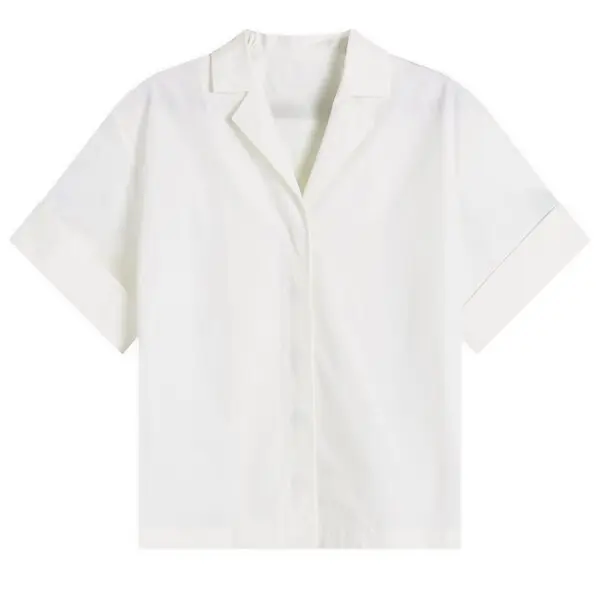 JIL SANDER Boxy Short Sleeve Shirt - White