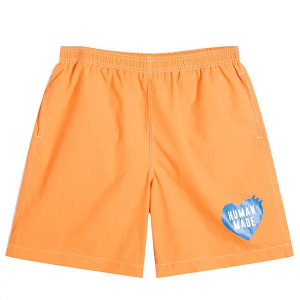 HUMAN MADE Heart Swim Shorts - Orange