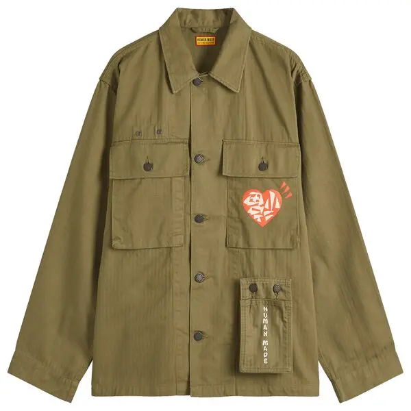 HUMAN MADE Military Over Shirt - Olive