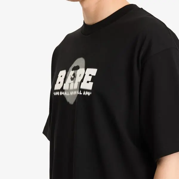 A BATHING APE Graffiti Logo Relaxed Fit Tee