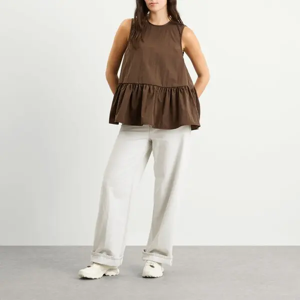 Cecilie Bahnsen Asta Recycled Taffeta Top