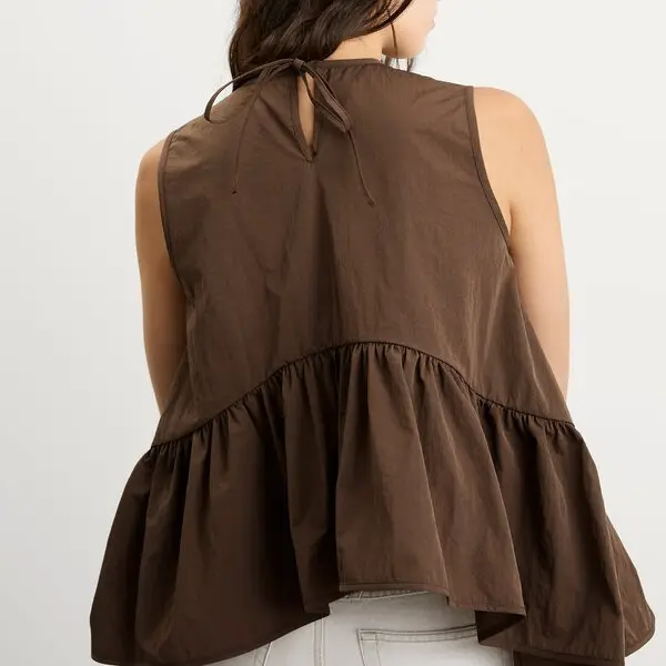 Cecilie Bahnsen Asta Recycled Taffeta Top