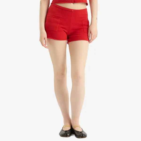 PEACHY DEN Marie Knit Shorts - Jam