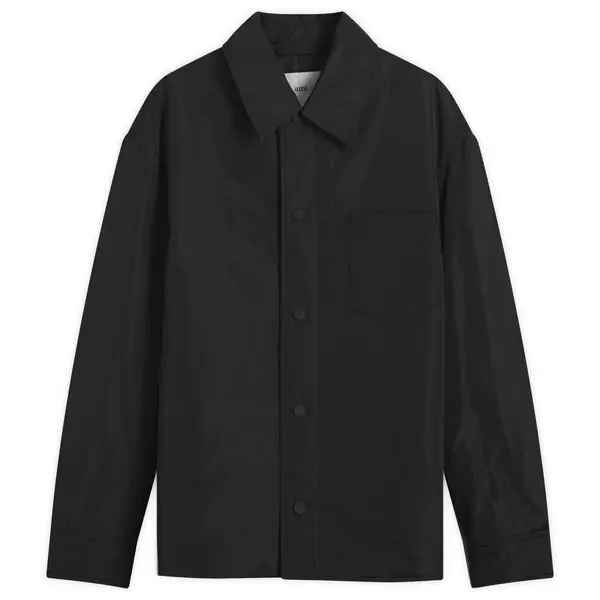 AMI Paris Technical Taffetas Overshirt In | Size: | 100% Polyester | End Clothing - Noir