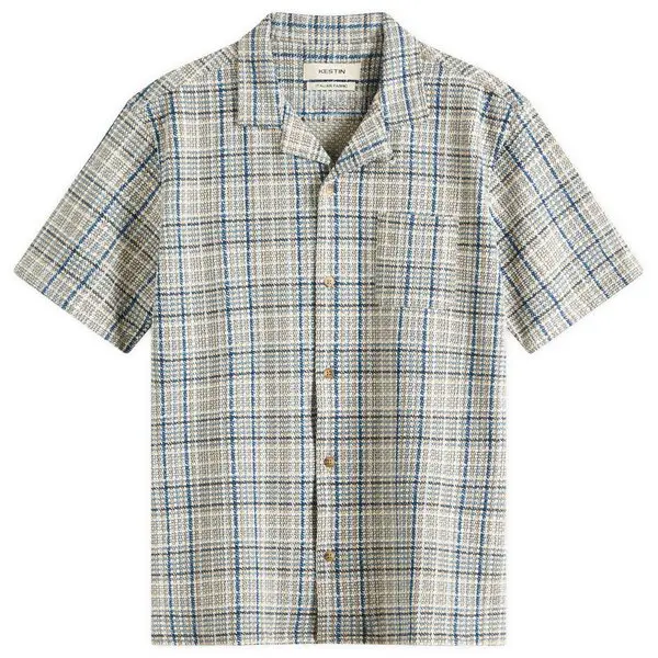 KESTIN Crammond Multi Check Shirt - Blue Multi Check