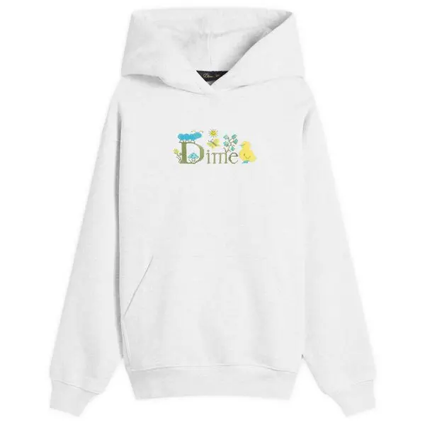 DIME Classic Cross Stitch Hoodie - Ash
