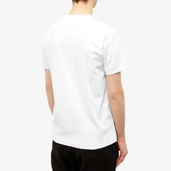 Play Comme Des Garcon Red Heart Colour Heart T-shirt
