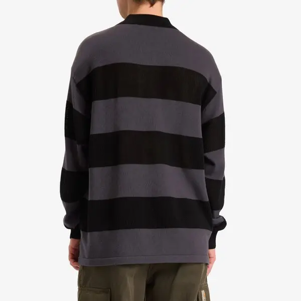 A BATHING APE Jacquard Multi Logo Stripe Relaxed Fit Ls Tee