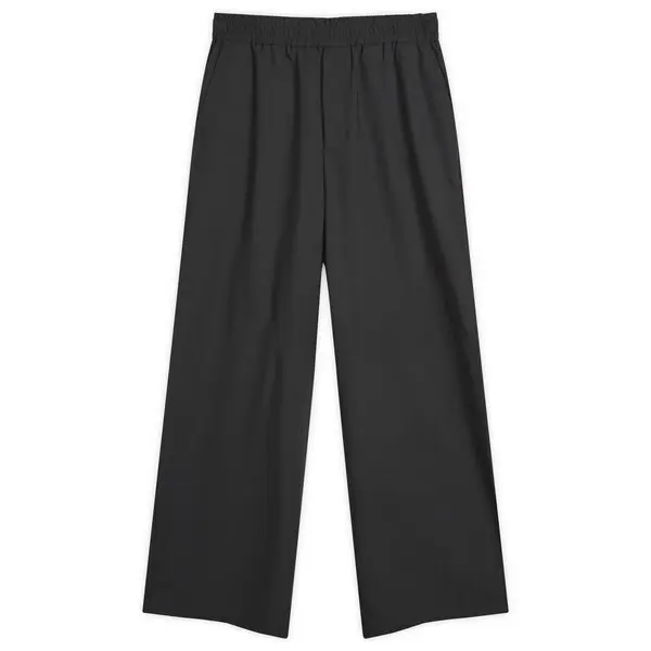 AMI Paris Light Wool Twill Elastic Pants - Anthracite