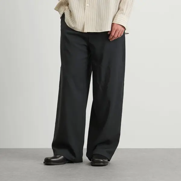 AMI Paris Light Wool Twill Elastic Pants