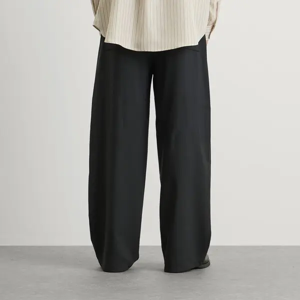 AMI Paris Light Wool Twill Elastic Pants