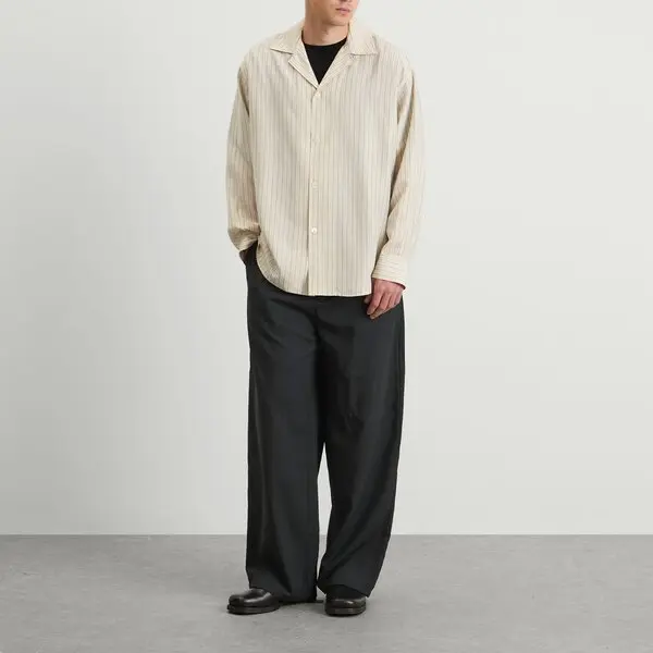 AMI Paris Light Wool Twill Elastic Pants