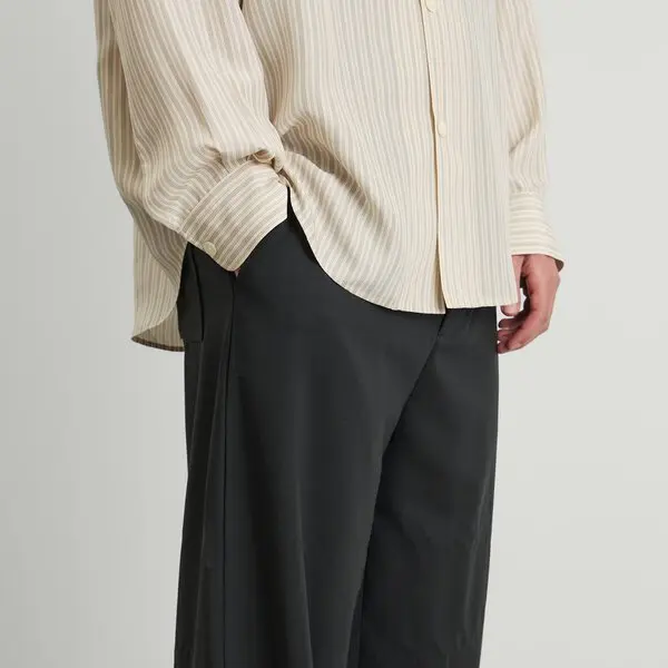 AMI Paris Light Wool Twill Elastic Pants