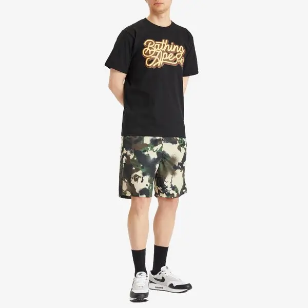 A BATHING APE Map Camo Regular Fit Beach Shorts