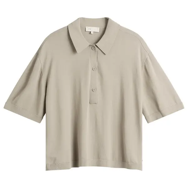 STEL Knit Polo Top - Cashew