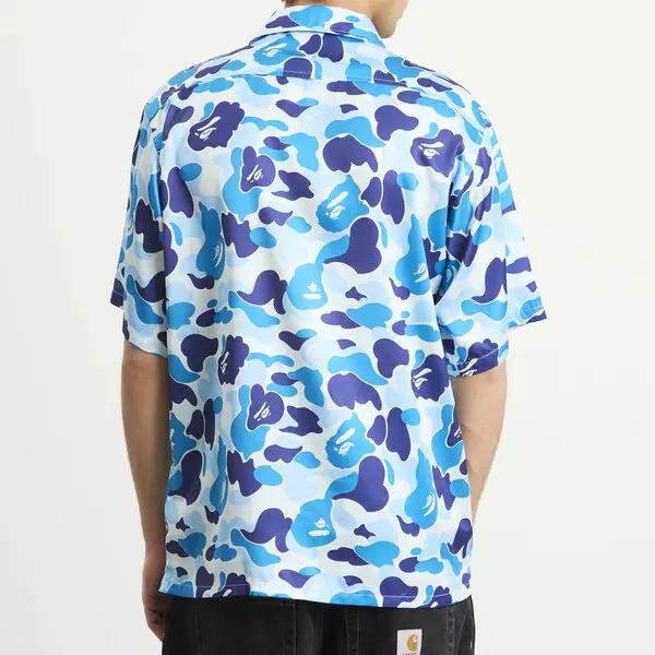 A BATHING APE Abc Camo Open Collar Ss Shirts
