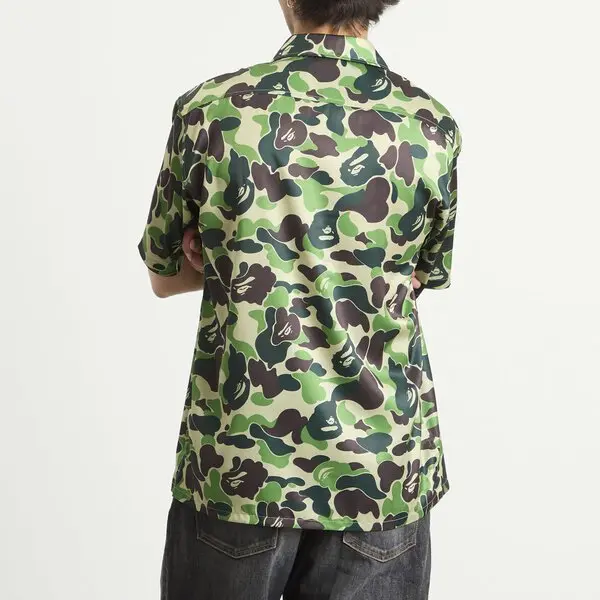 A BATHING APE Abc Camo Open Collar Ss Shirts