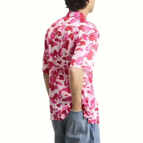 A BATHING APE Abc Camo Open Collar Ss Shirts
