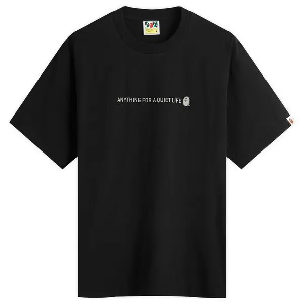 A BATHING APE Reflector Industrial Logo Tee - Black