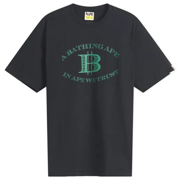 A BATHING APE Money B Logo Tee - Black