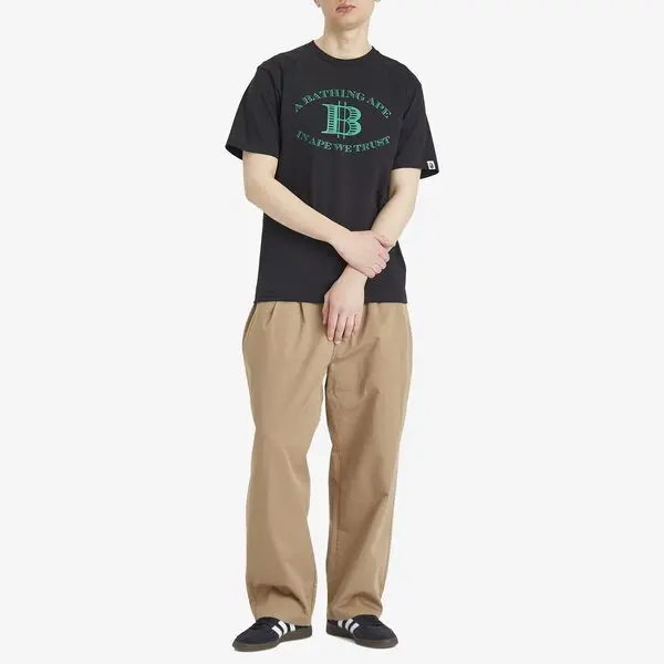 A BATHING APE Money B Logo Tee - Black