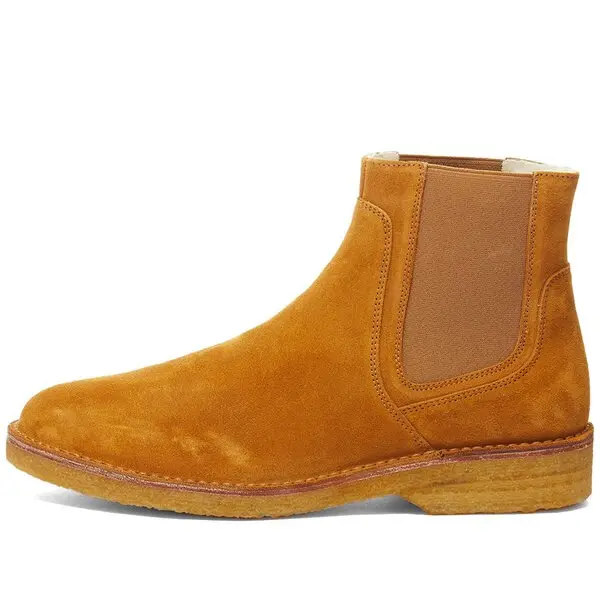 A.p.c. Theodore Suede Chelsea Boot - Caramel