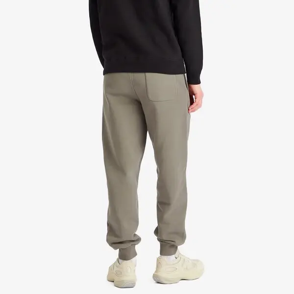 AMI Paris Tonal De Coeur Embroidered Organic Cotton Fleece Joggers
