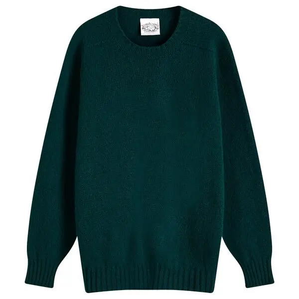 JAMIESON'S OF SHETLAND Crew Knit - Green