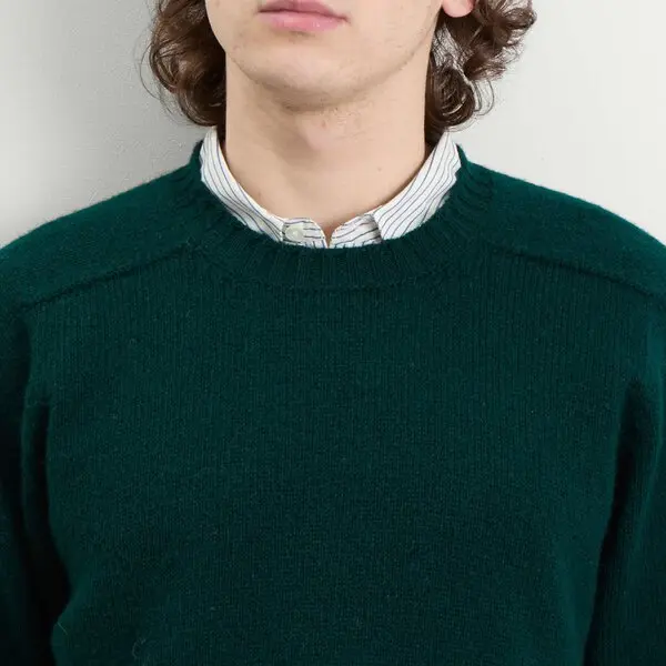 JAMIESON'S OF SHETLAND Crew Knit - Green