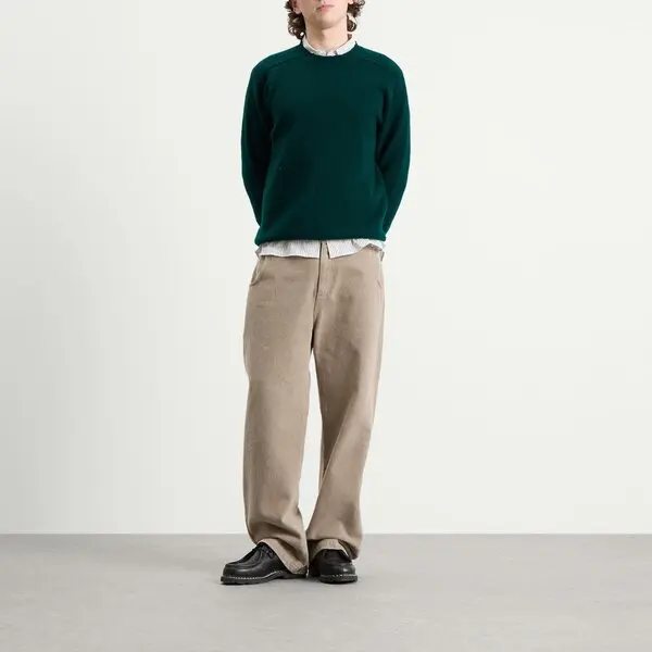 JAMIESON'S OF SHETLAND Crew Knit - Green