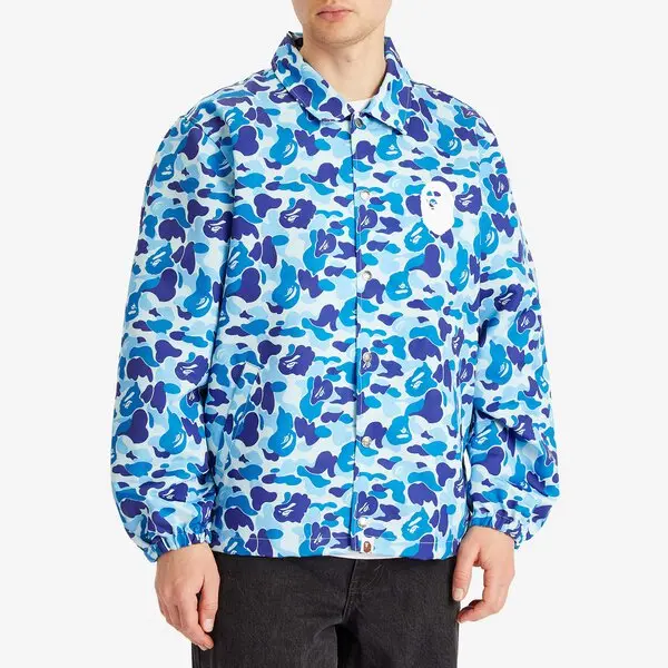 A BATHING APE Abc Camo Nyc Logo Coach Jacket