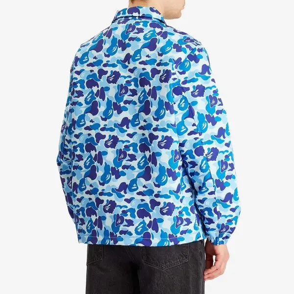 A BATHING APE Abc Camo Nyc Logo Coach Jacket