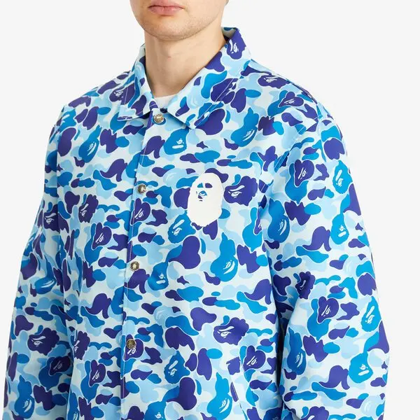 A BATHING APE Abc Camo Nyc Logo Coach Jacket