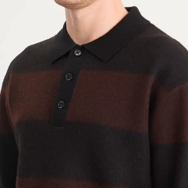 Nn07 Rugby Brushed Wool Polo