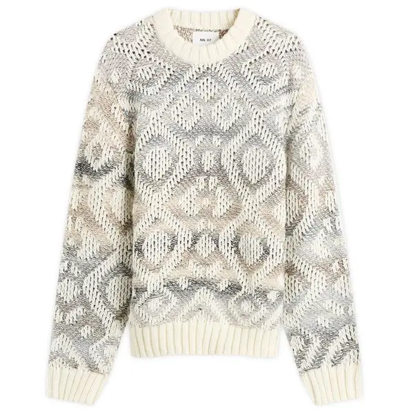 Nn07 Brady Geometric Jumper - Ivory