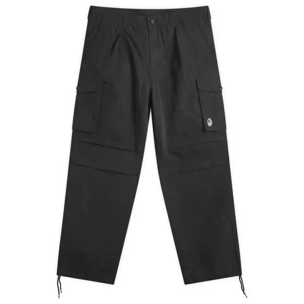 A BATHING APE Ripstop 6 Pocket Regular Fit Pants - Black
