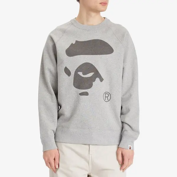 A BATHING APE Ape Face Crewneck Sweatshirt