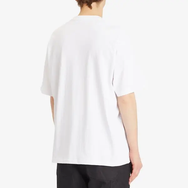 A BATHING APE Chain Stitch Shark Relaxed Fit Tee - White