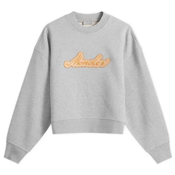 Moncler Logo Sweatshirt - Light Grey