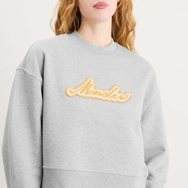 Moncler Logo Sweatshirt - Light Grey