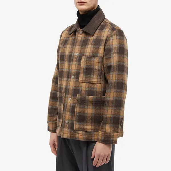 A.p.c. New Emile Check Wool Work Jacket