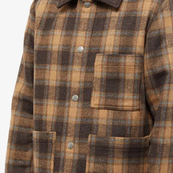 A.p.c. New Emile Check Wool Work Jacket