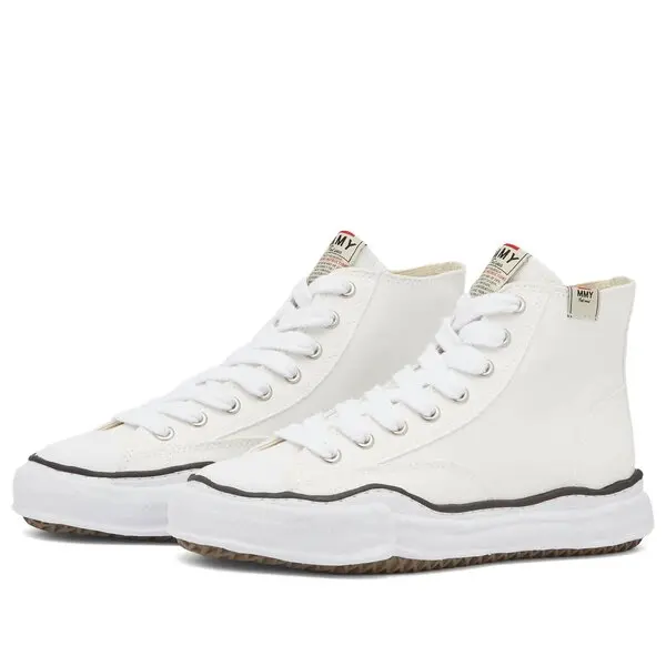 Mihara Yasuhiro Peterson Original Sole Canvas Hi Sneaker - White