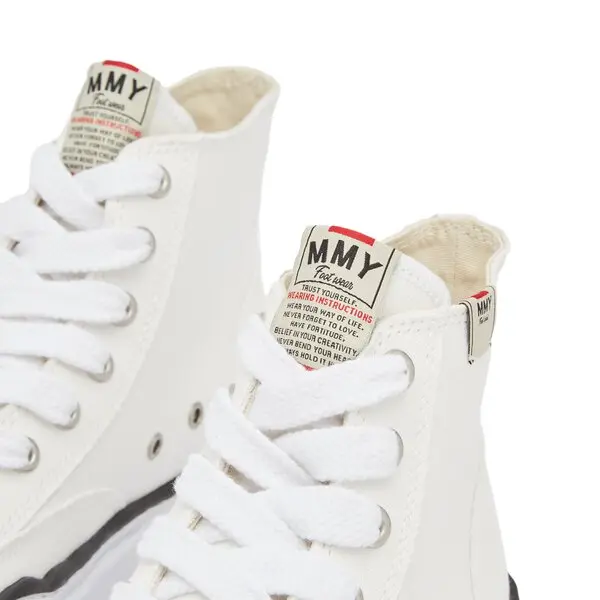 Mihara Yasuhiro Peterson Original Sole Canvas Hi Sneaker - White